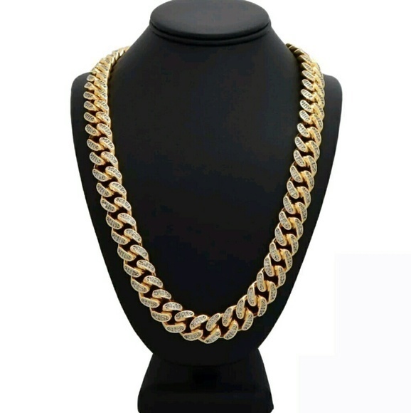 Accessories | Miami Cuban Link Chain16mm 3inch Prong Set By H | Poshmark